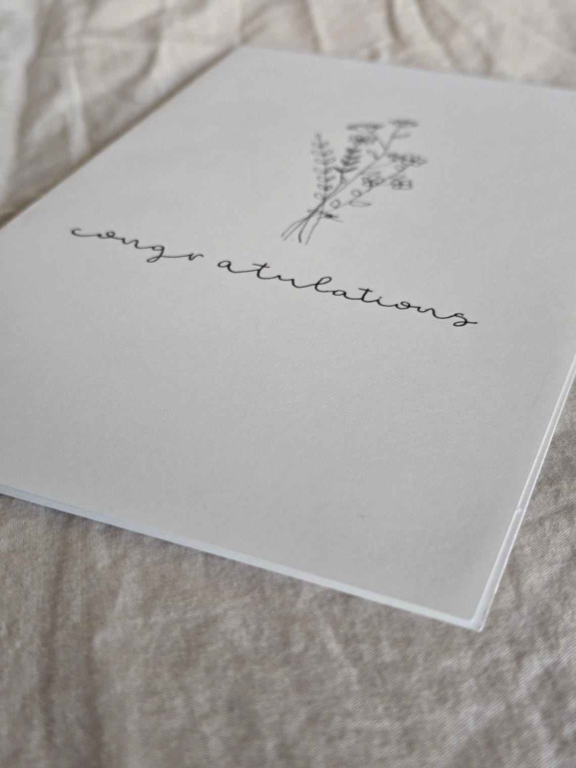 Handmade Custom Aesthetic Congratulations Card | Personalized Card for ...