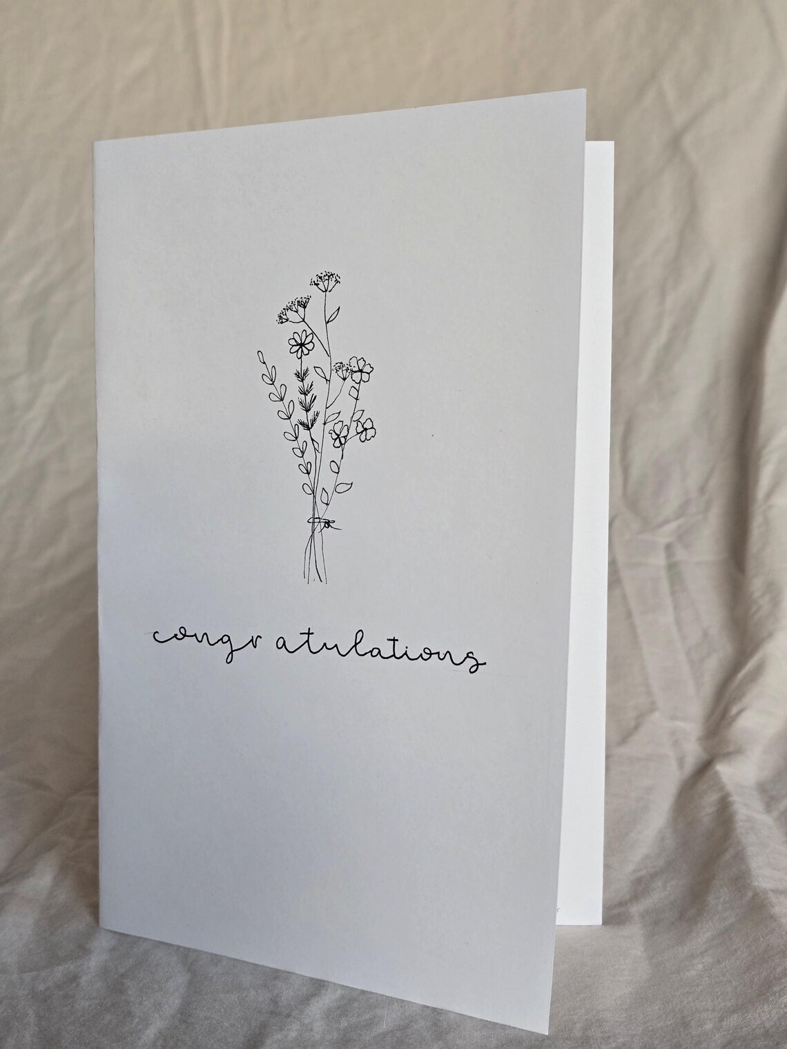 Handmade Custom Aesthetic Congratulations Card | Personalized Card for ...