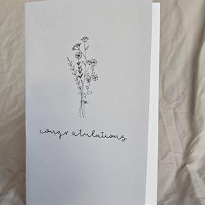 Handmade Custom Aesthetic Congratulations Card | Personalized Card for ...