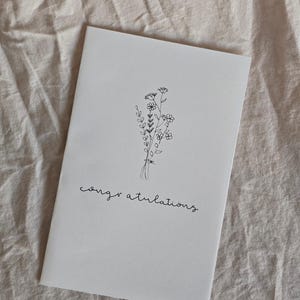 Handmade Custom Aesthetic Congratulations Card | Personalized Card for ...