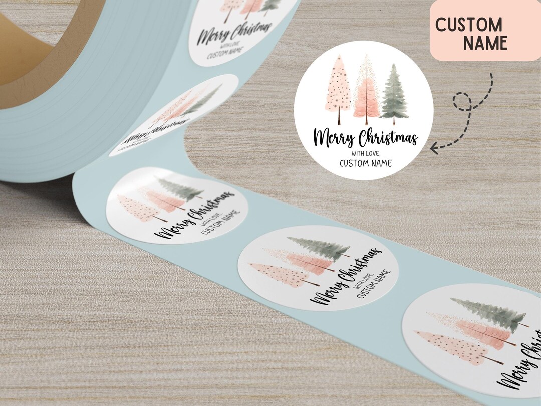 Custom Christmas Stickers to From Christmas Labels Personalized ...