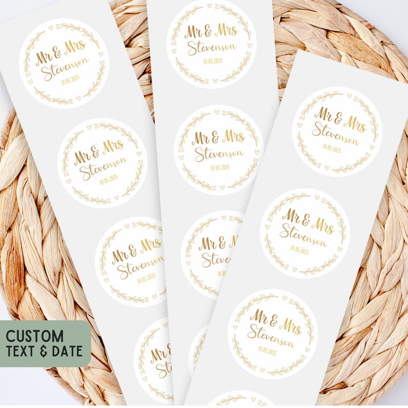 Custom Mr and Mrs Sticker Vinyl Decal Bride and Groom Gifts for Wedding ...