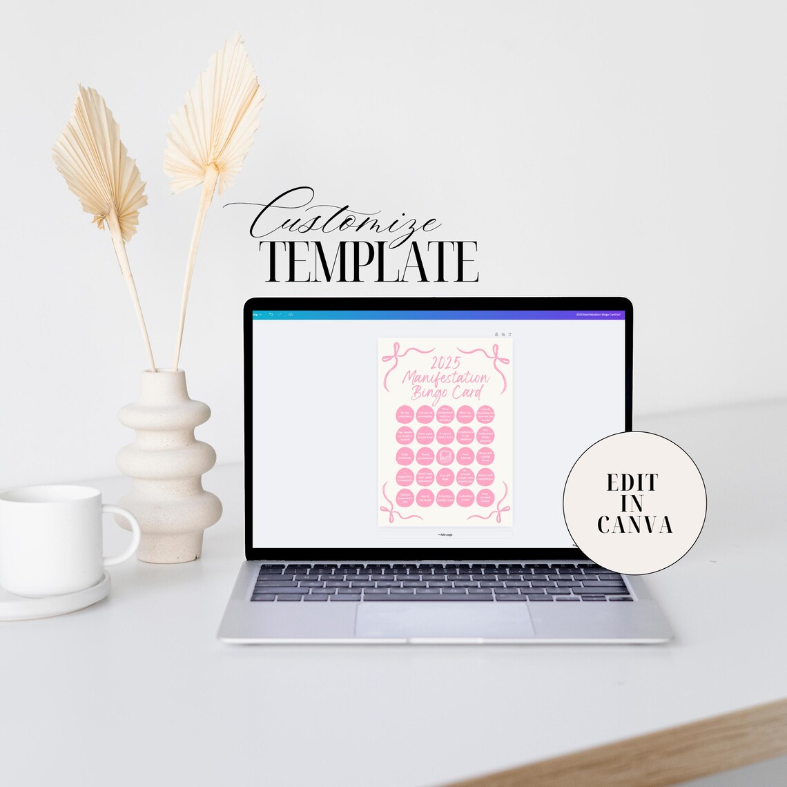 2025 EDITABLE Manifestation Bingo Card, Girls Night Games, 2025 New ...