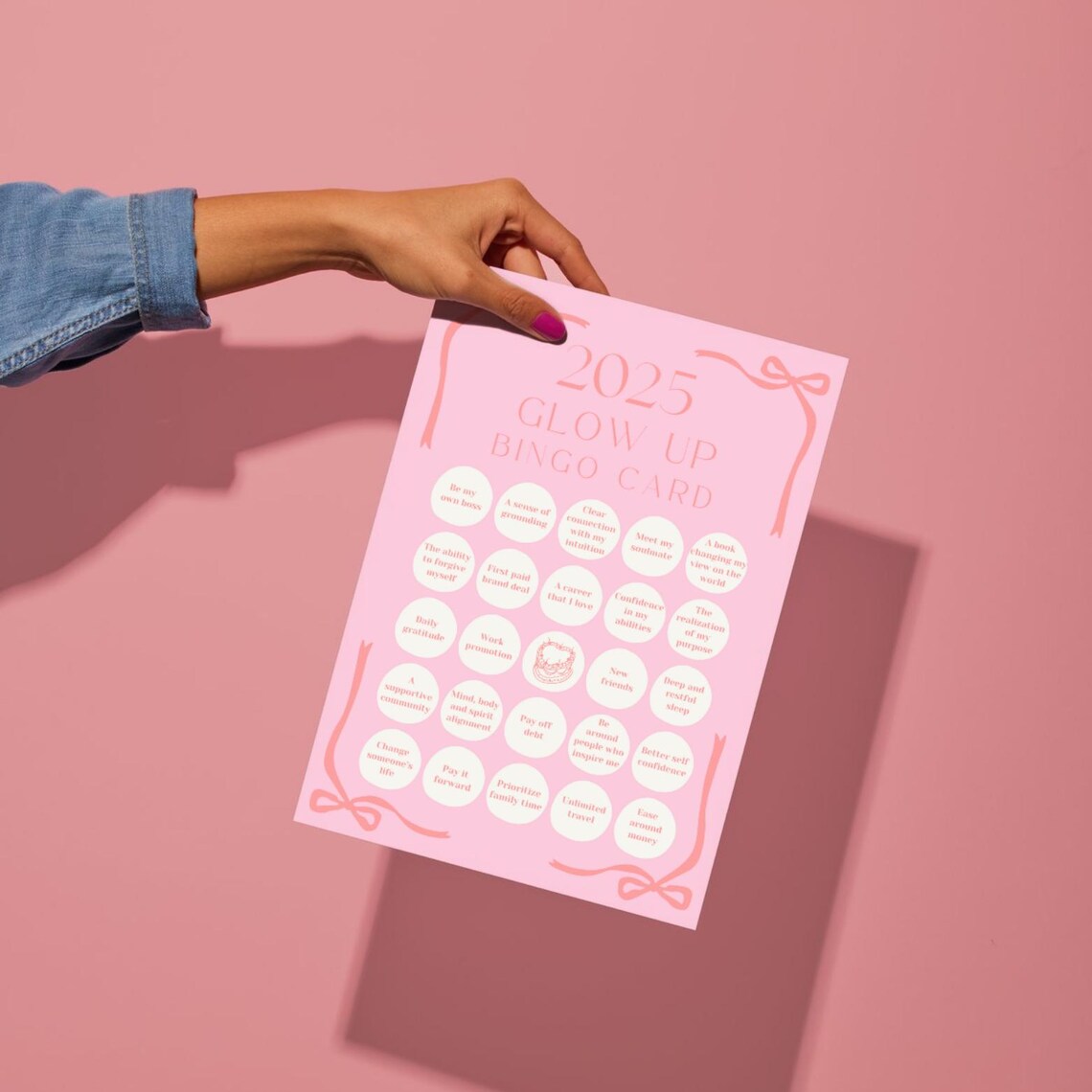 EDITABLE 2025 Glow up Bingo Card, Girls Night Games, 2025 New Year's ...
