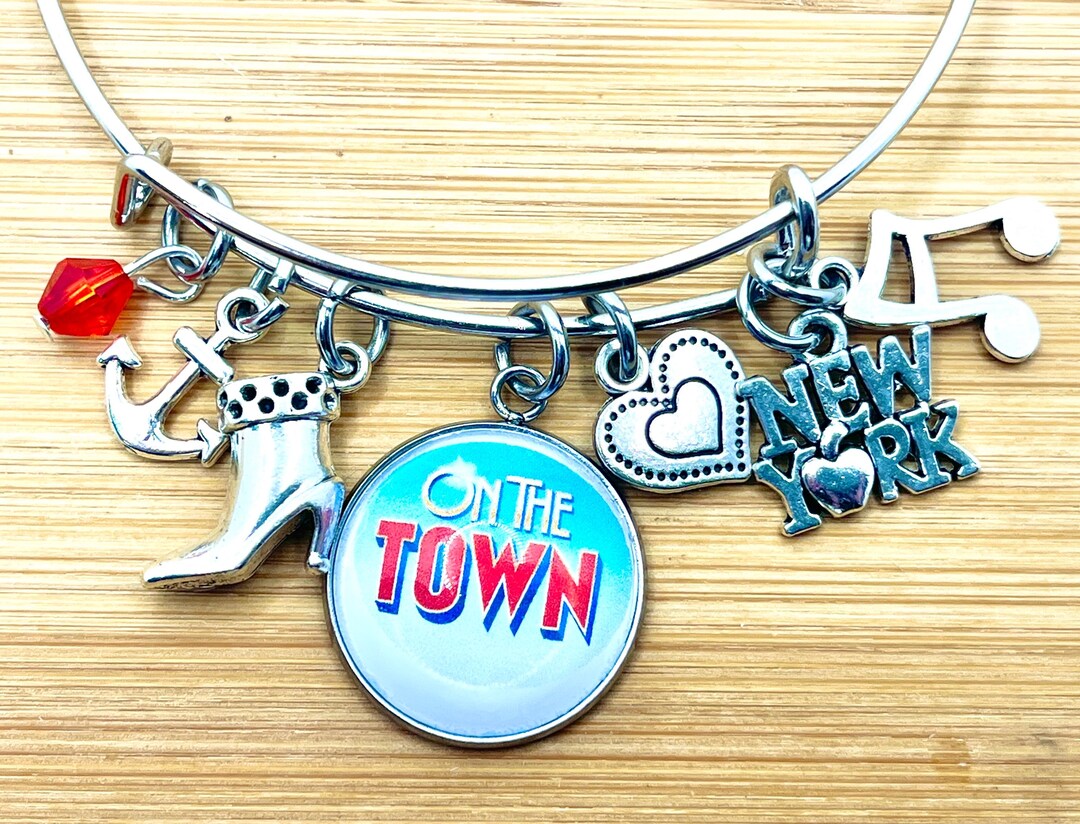 Broadway Musical on the Town Inspired Charm Bracelet,opening Night Gift ...