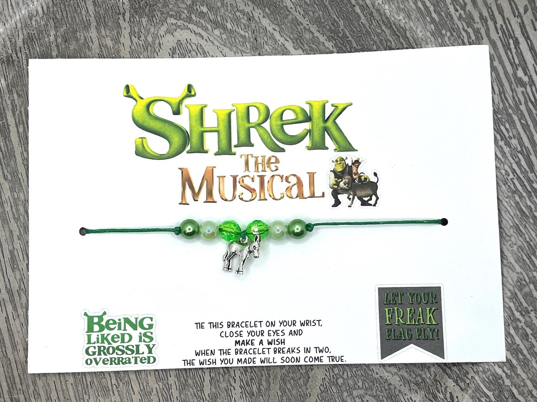 Broadway Shrek the Musical Inspired Wish Bracelet-musical Opening Night ...