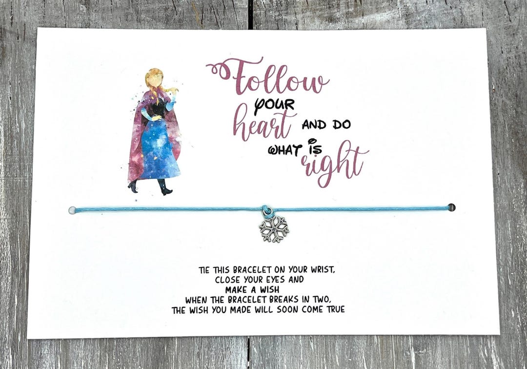 Follow Your Heart and Do What is Right-anna Wish Bracelet-frozen Wish ...