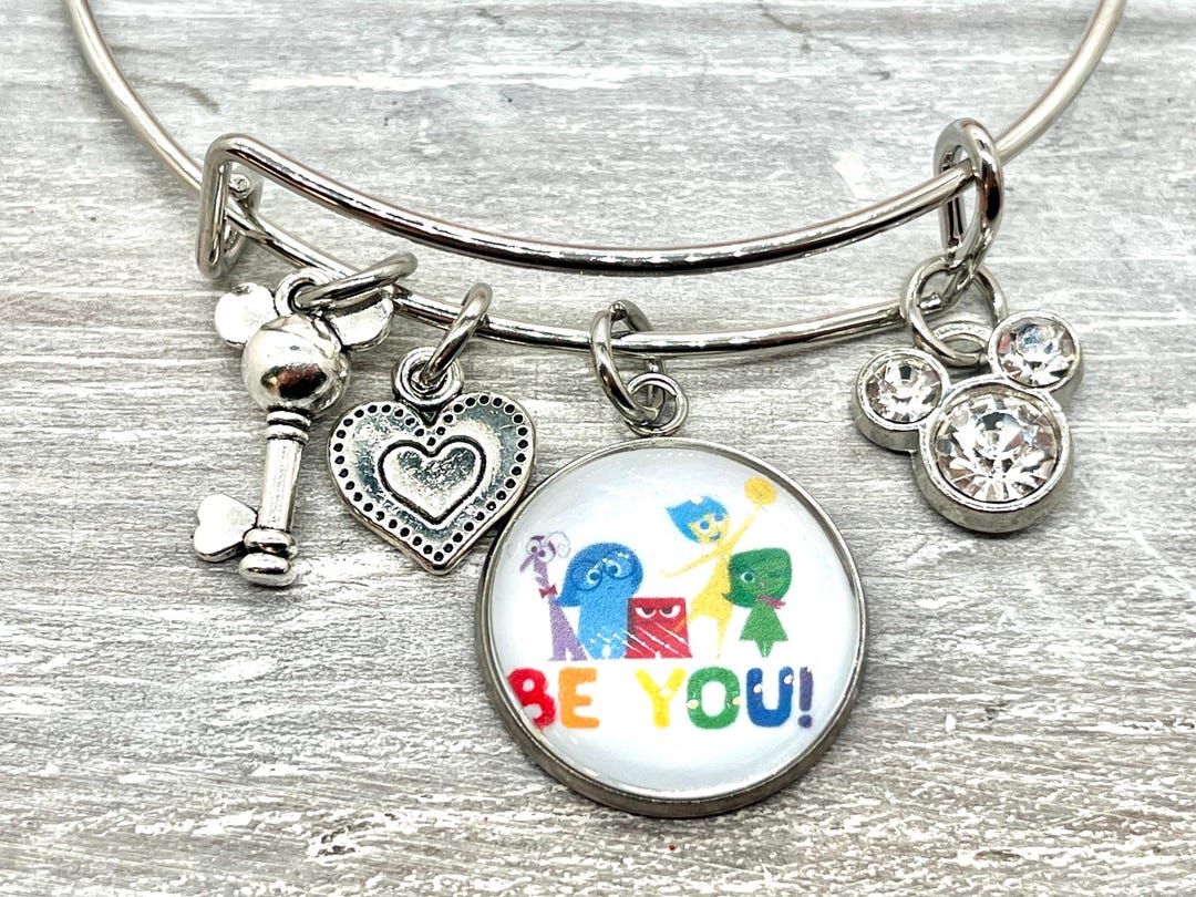 Disney Inside Out Charm Bracelet Be You Charm Bracelet-fish Extender ...
