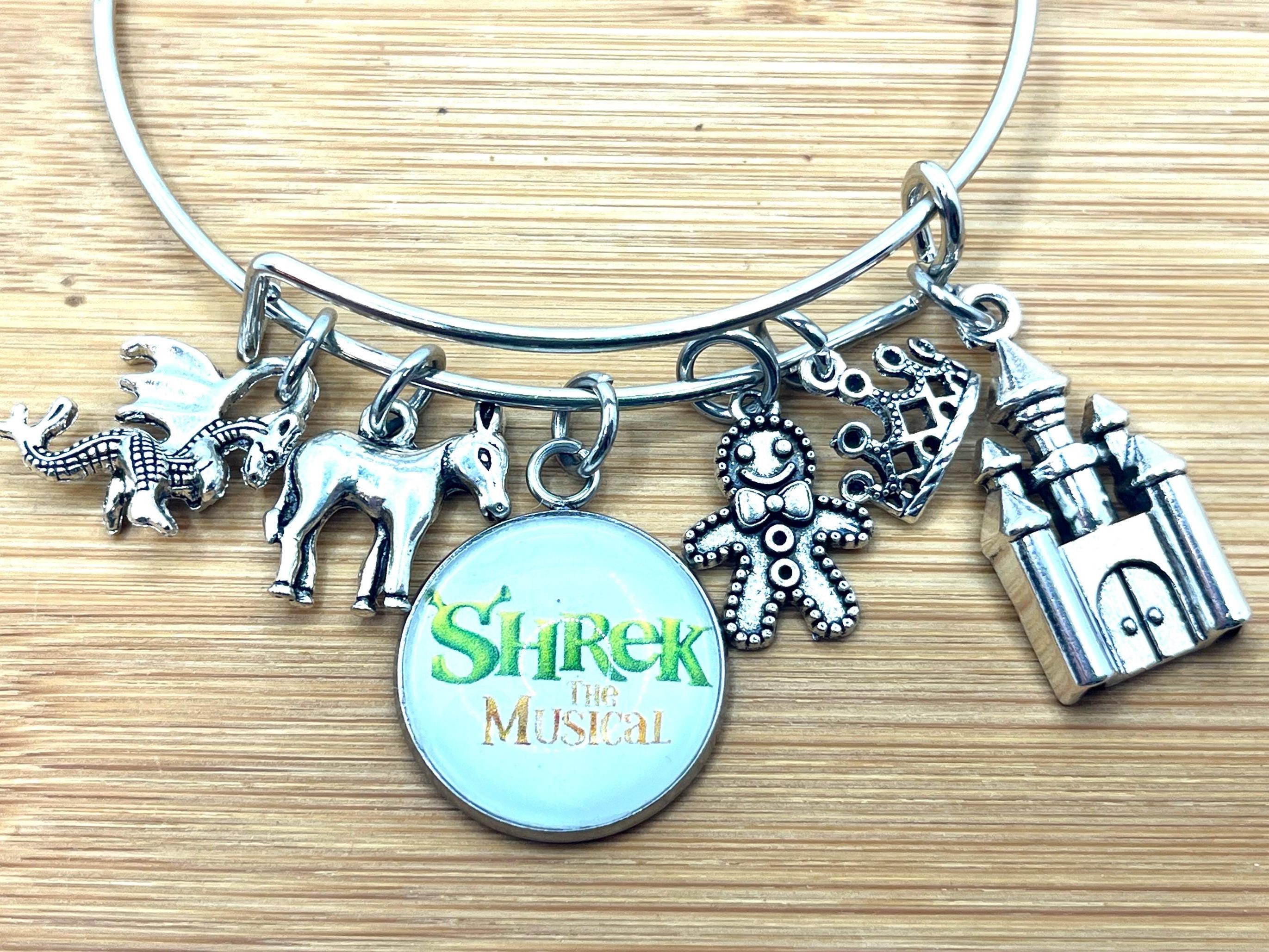 Broadway Musical Shrek Inspired Charm Bracelet-opening Night Gift cast ...