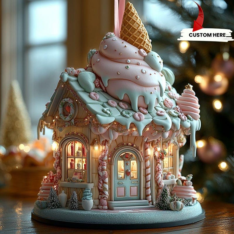 Ice Cream Shop Ornaments - Etsy UK