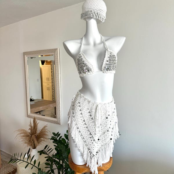 Sequined Bikini Top - Etsy