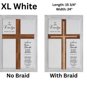 Unity Braid Sign | Wedding Cross Display | Christian Wedding Sign | A ...