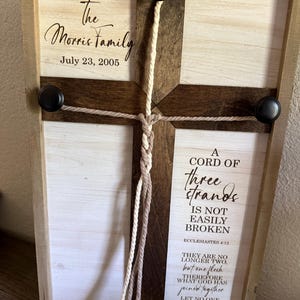 Unity Braid Sign | Wedding Cross Display | Christian Wedding Sign | A ...