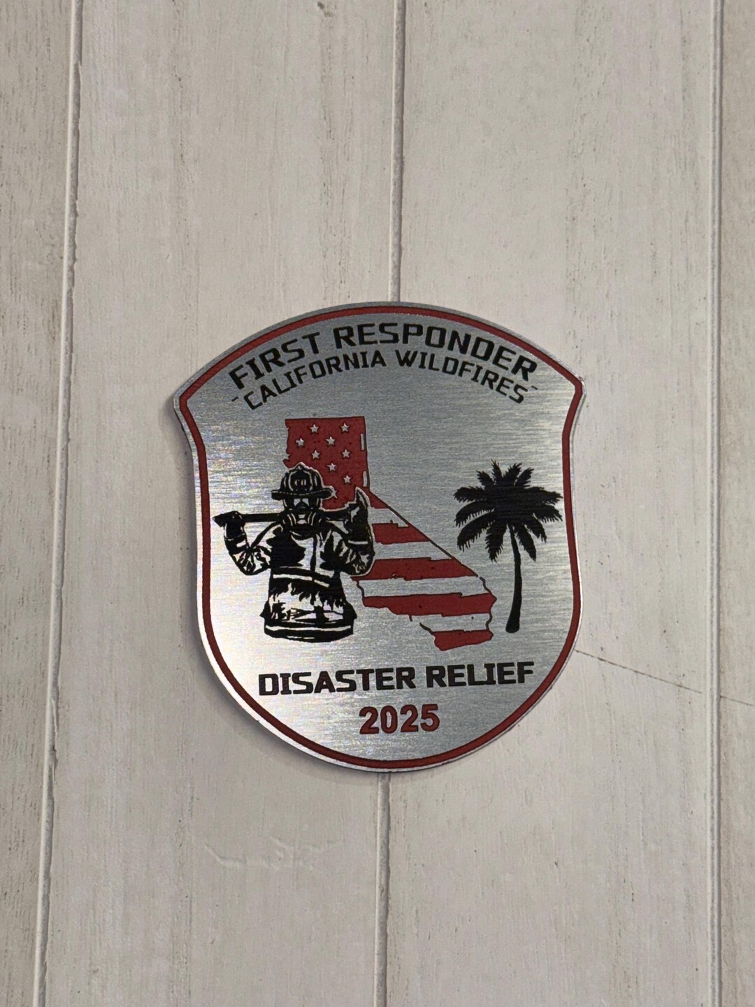 California Fire Disaster Relief Patch | Palisades Fire | LA Fire ...