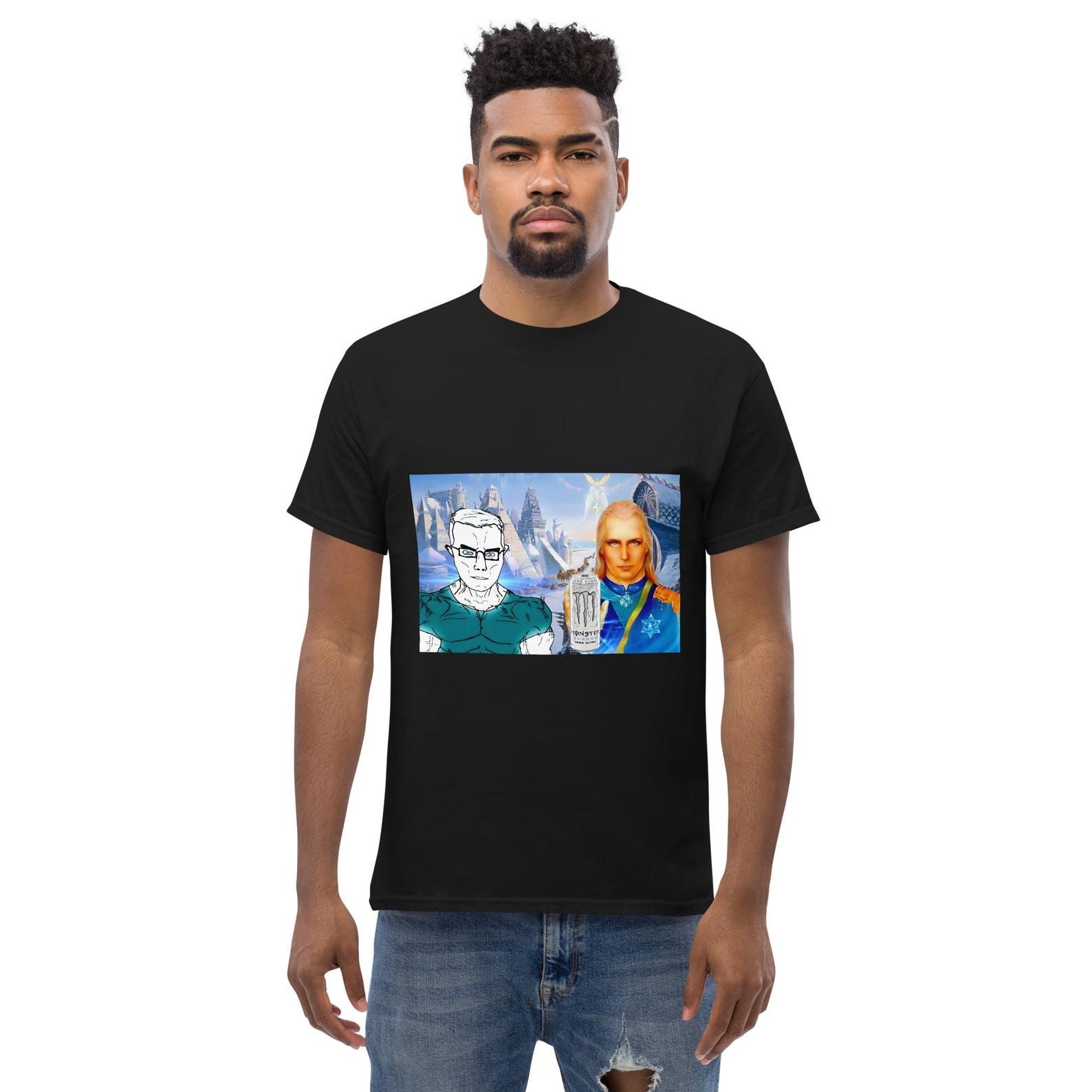 Agartha Chud Meme T-shirt, Funny Hyperborea Chudjak Unisex Graphic ...