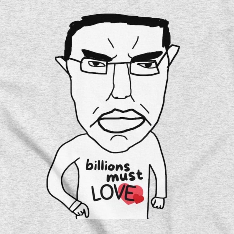 Funny Chudjak Meme T-shirt: Billions Must Love Graphic Tee, Cute Chud ...