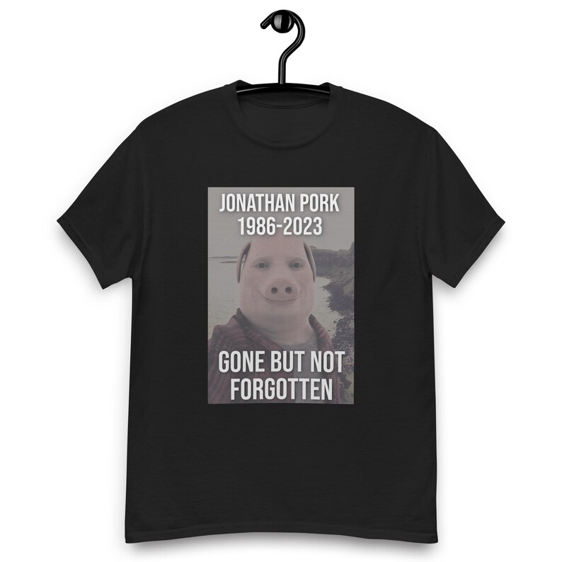 John Pork Tribute T-shirt, Funny Viral Internet Meme Graphic Tee - Etsy