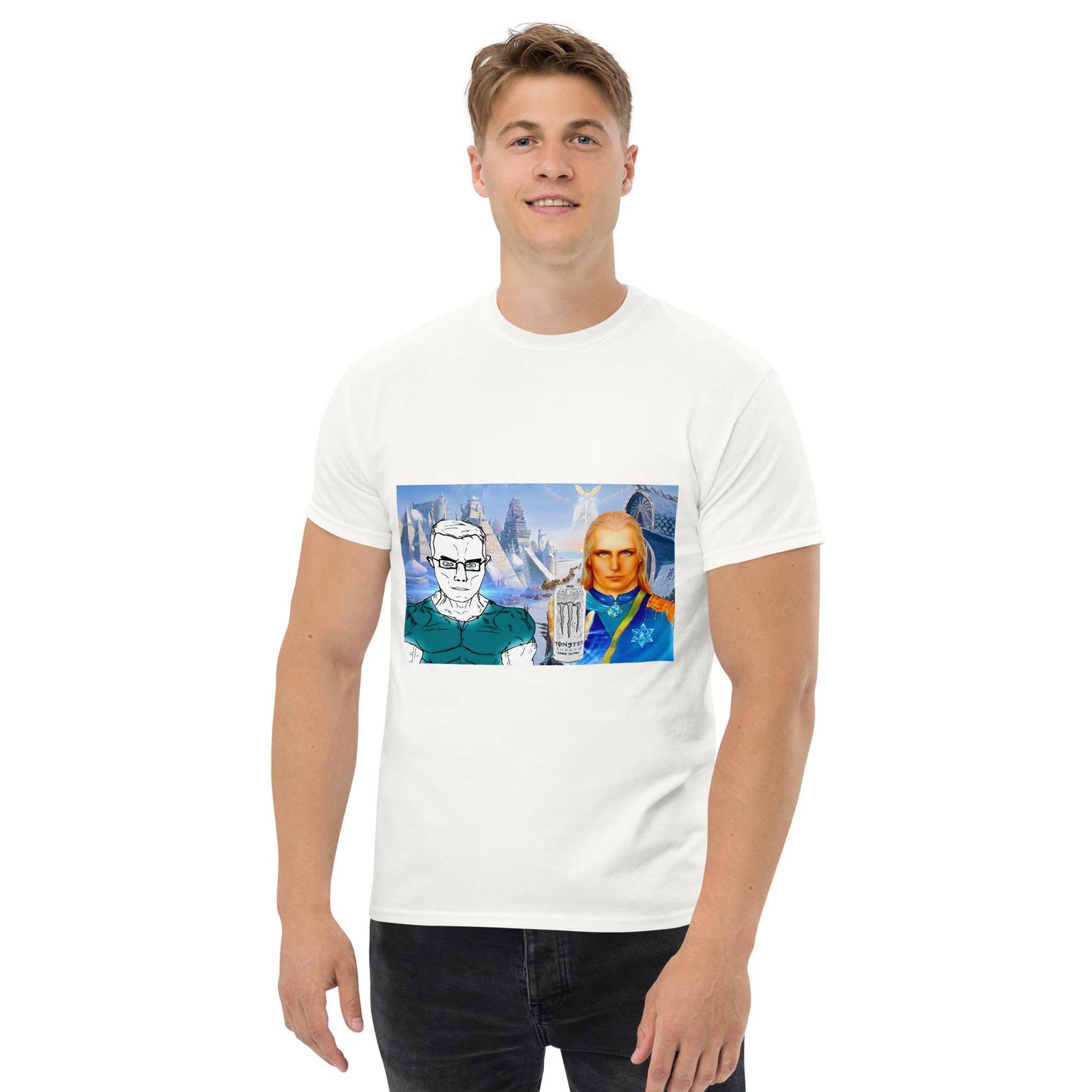 Agartha Chud Meme T-shirt, Funny Hyperborea Chudjak Unisex Graphic ...