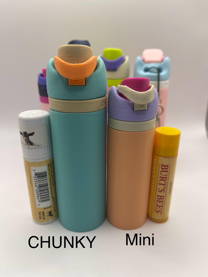 CUSTOM ORDER Owala Mini or CHUNKY Chapstick Holder Keychains - Etsy