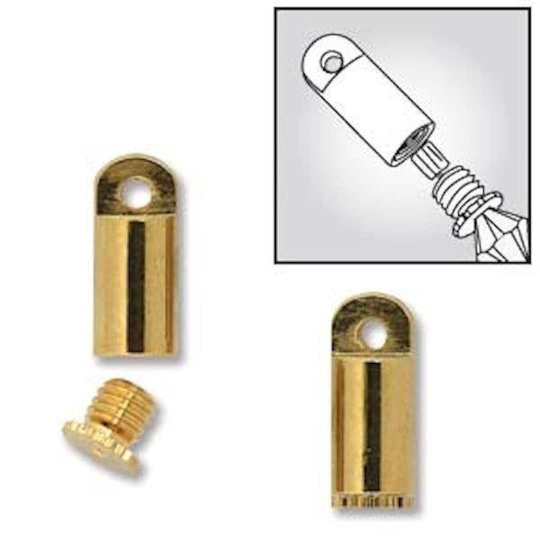 Bead Bandit, 36 Gold Plated Beadsmith 4x8mm Bead Bandits End Caps to ...