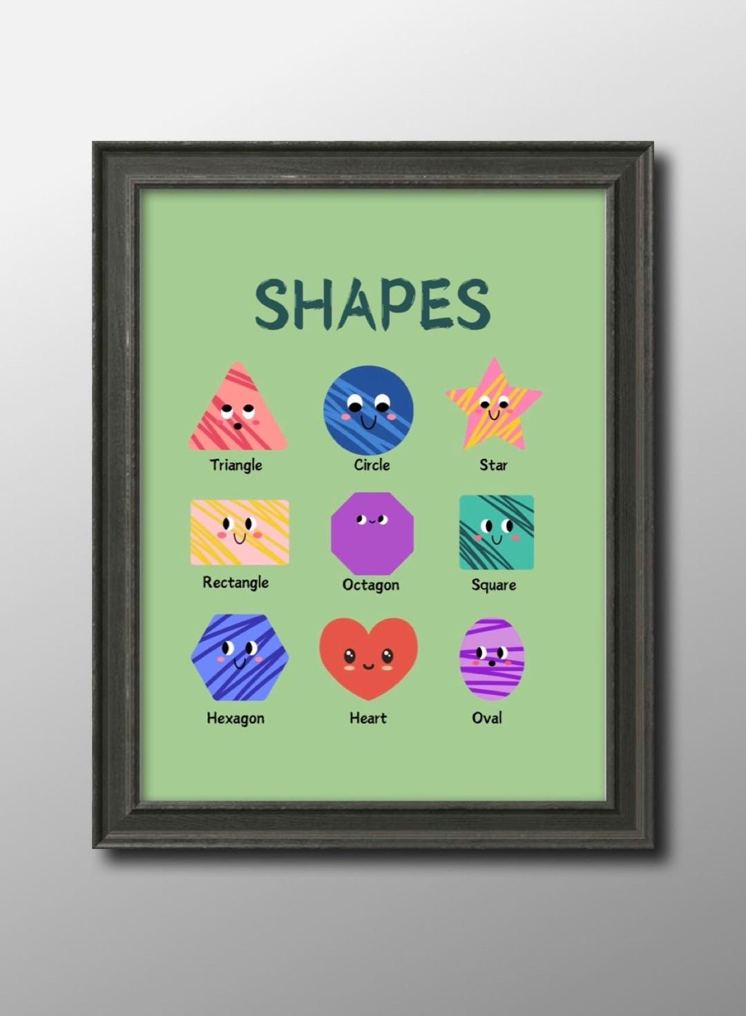 Shapes - Digital File - Printable Page 8 X 11.5 Pages - Etsy
