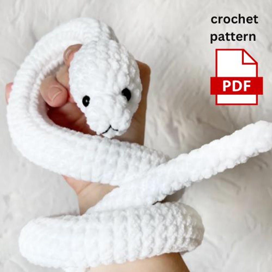 Snake Amigurumi Crochet Pattern – Cute Plush Snake PDF, DIY Toy ...