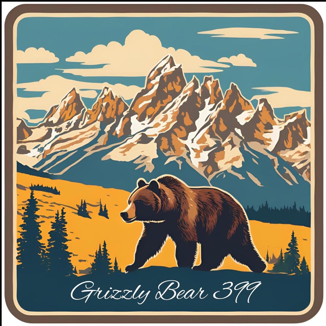 Grizzly 399 Stickers (10% Donated to Henry's Fork Wildlife Alliance) - Etsy