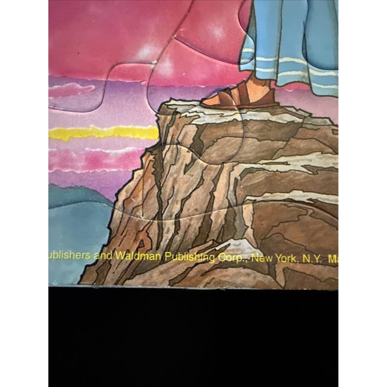 Moses and the Ten Commandments Puzzle 12 Piece Vintage - Etsy