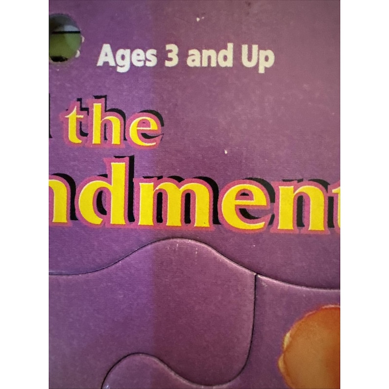 Moses and the Ten Commandments Puzzle 12 Piece Vintage - Etsy