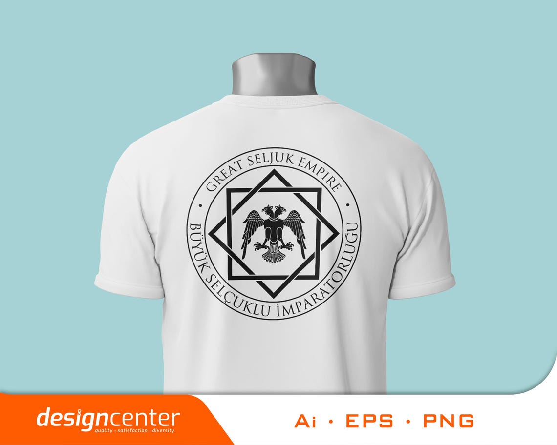 Seljuk Empire Eagle Logo: Historical Crest Vector Art (digital Download ...