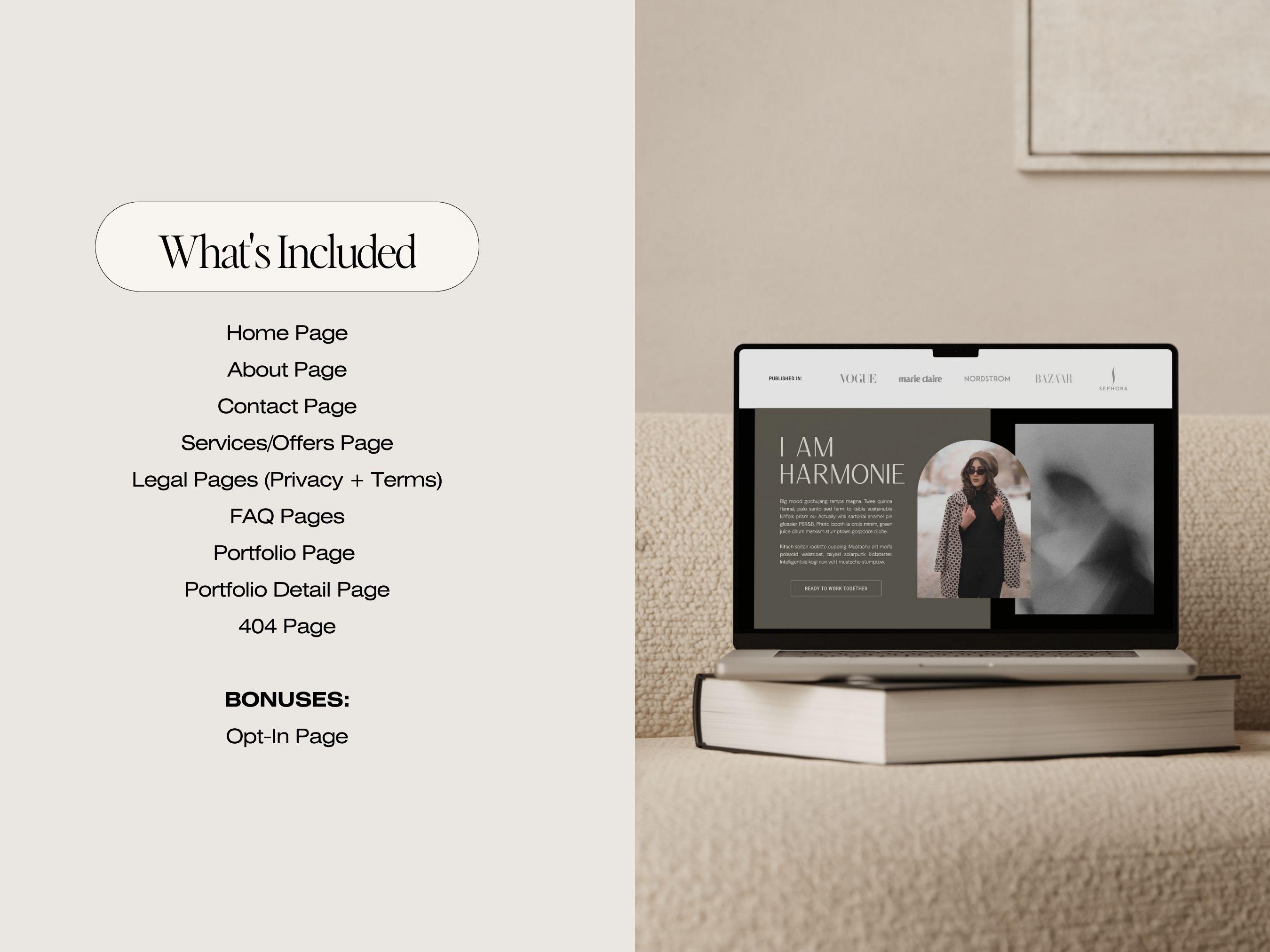 Showit Dark & Moody Website Template for Creative Businesses, Designers ...