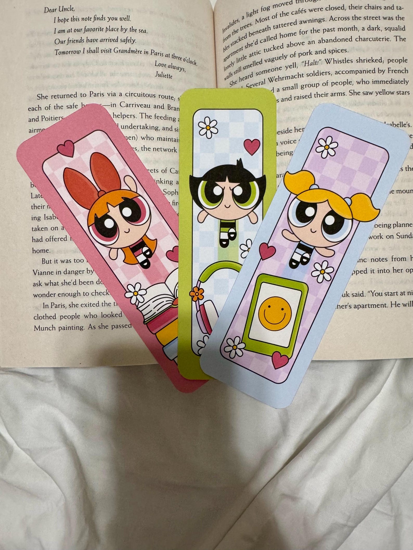 Powerpuff Girls Bookmarks: 90s Cartoon, Handmade - Etsy