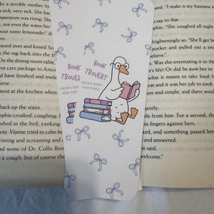 Silly Goose Bookmark: Booktrovert Gift, Book Club - Etsy