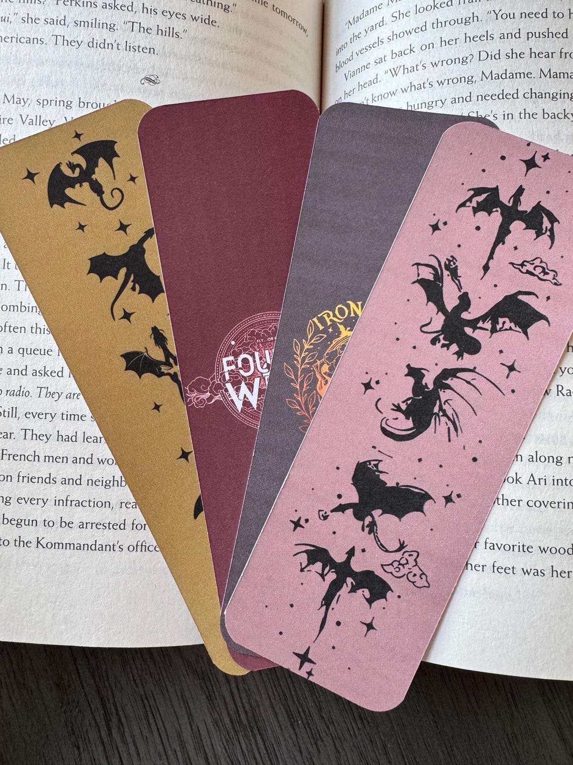 Fourth Wing Bookmarks, Iron Flame Bookmarks, Fourth Wing, Iron Flame ...