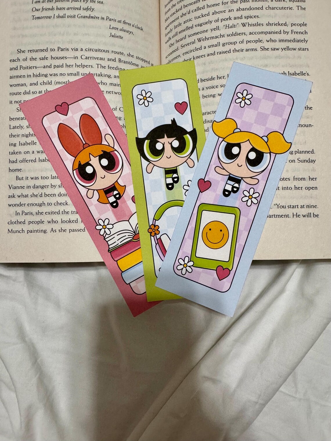 Powerpuff Girls Bookmarks: 90s Cartoon, Handmade - Etsy
