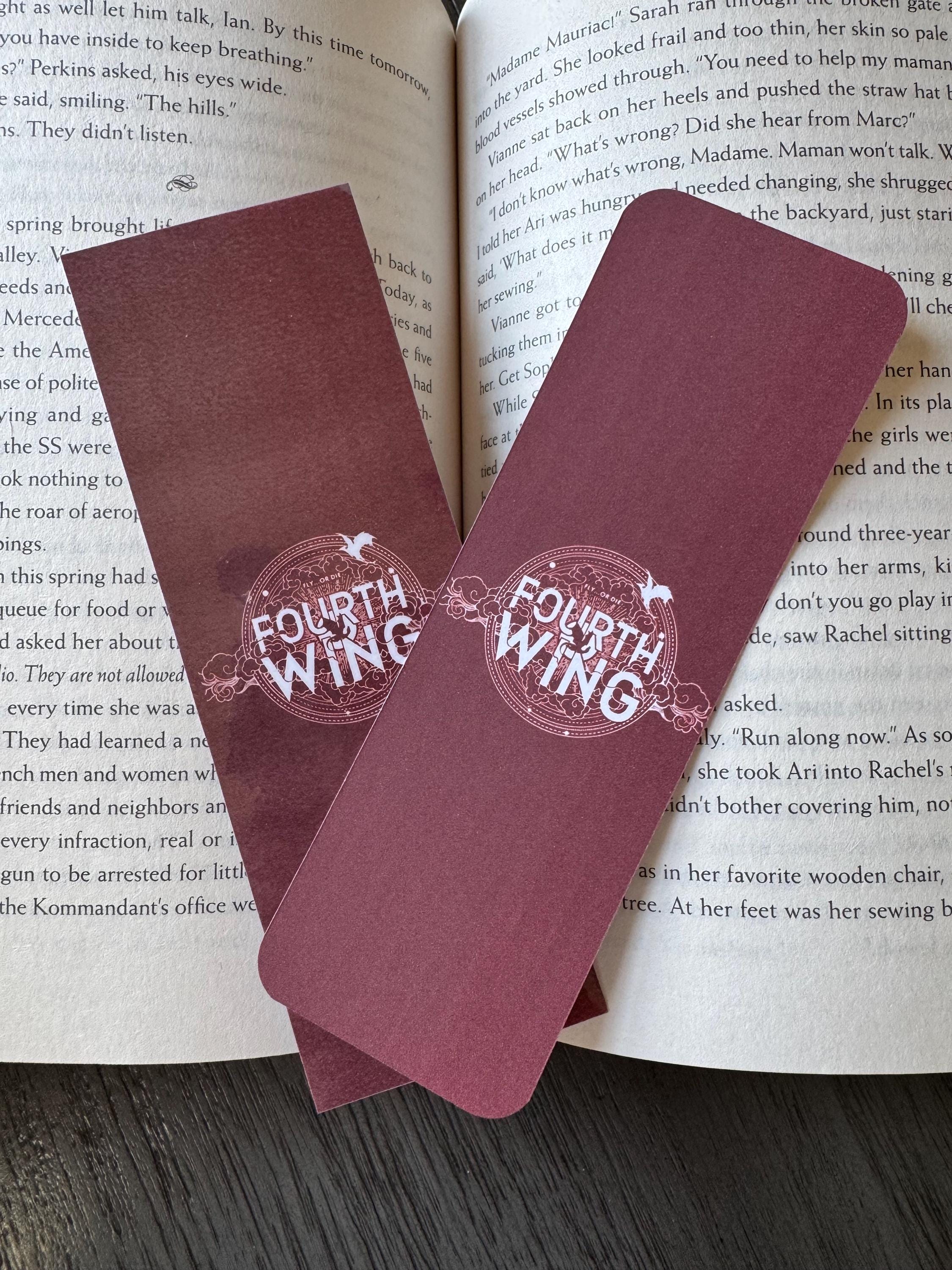 Fourth Wing Bookmarks, Iron Flame Bookmarks, Fourth Wing, Iron Flame ...