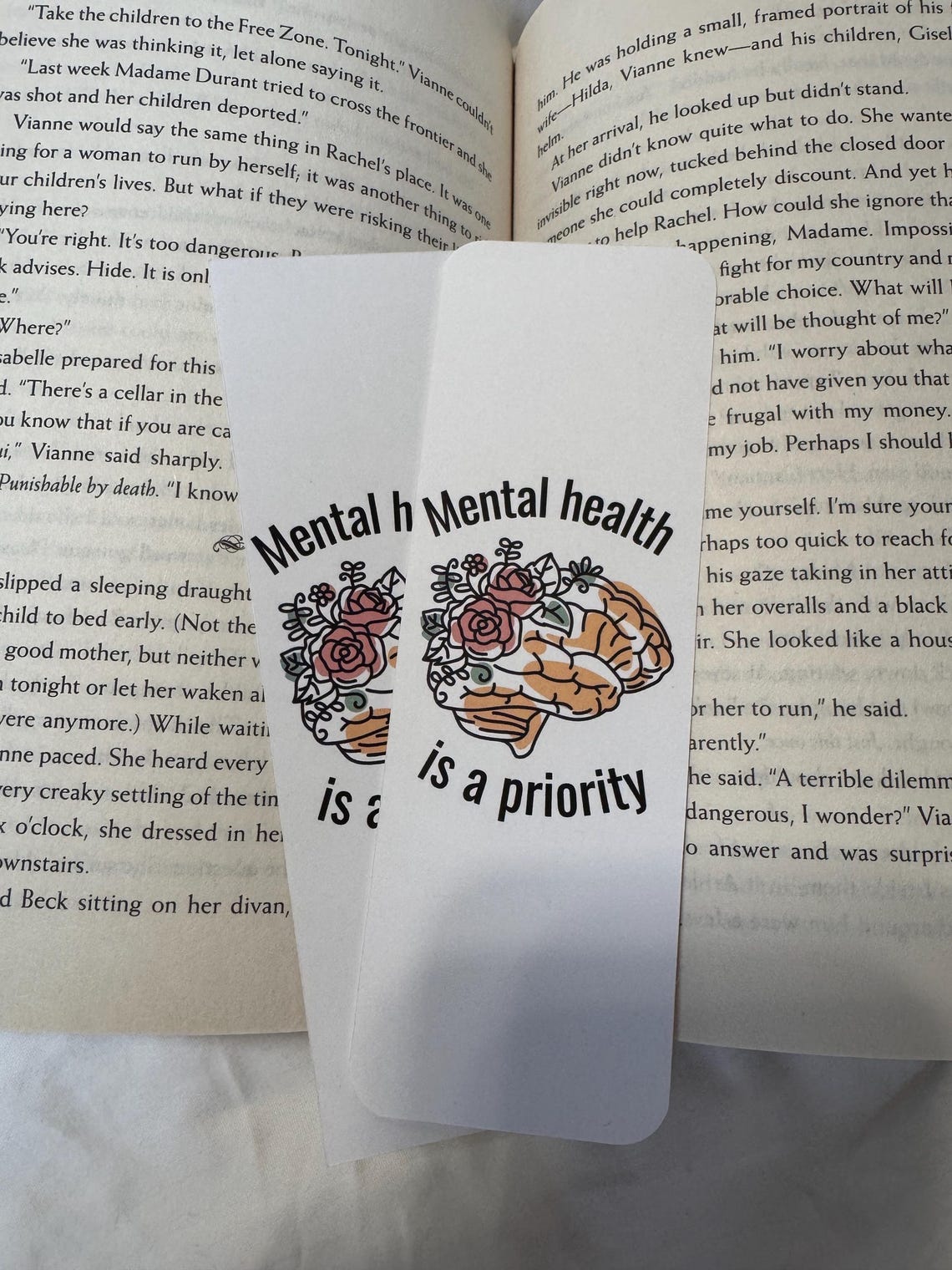 Mental Health Bookmarks: Self-love, Trauma Healing - Etsy
