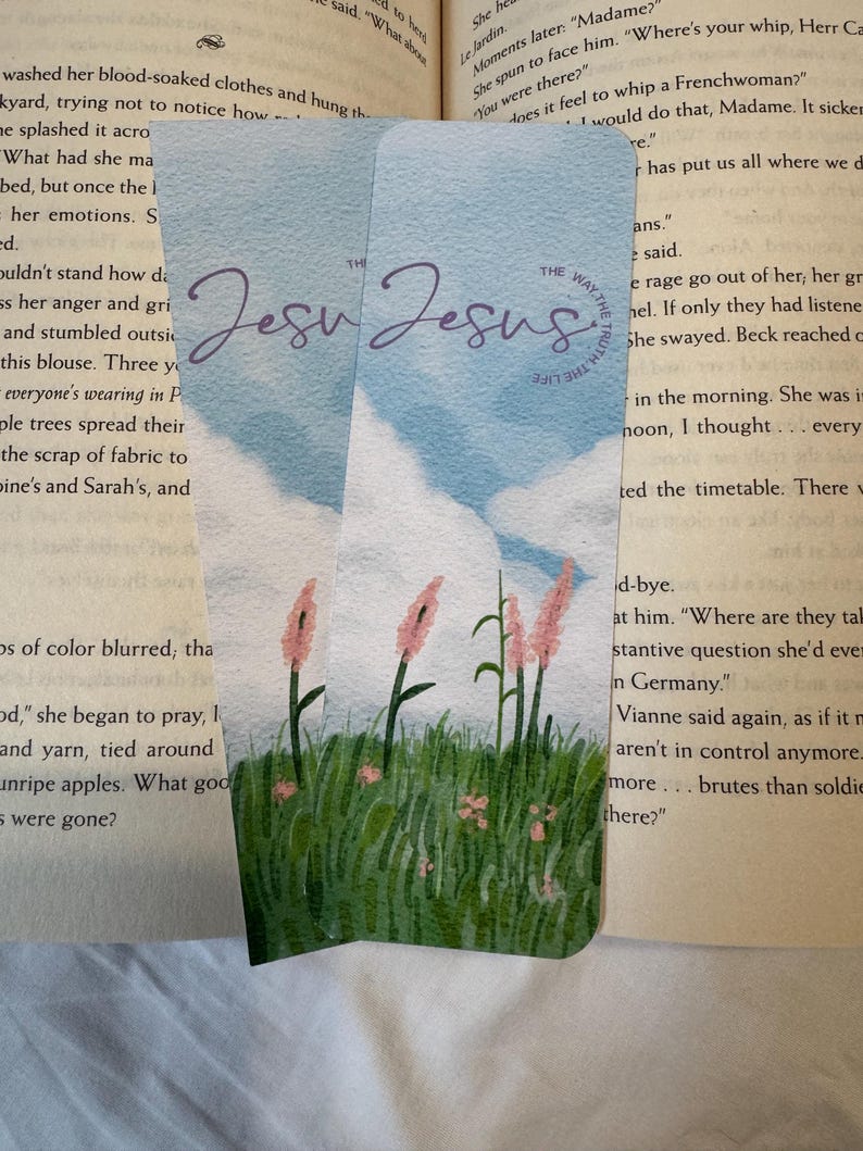 Handmade Bible Bookmark: Jesus, Faith, God - Etsy