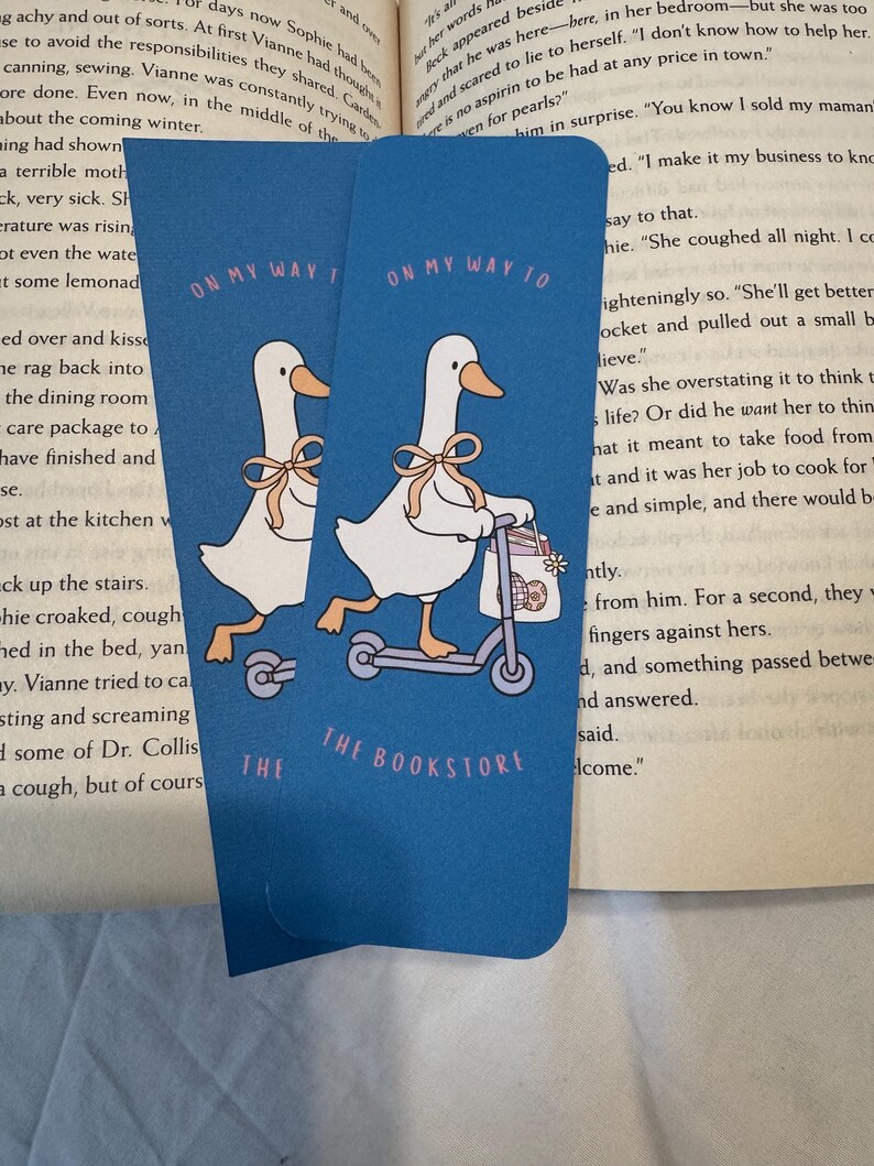 Silly Goose Bookmark: Booktrovert Gift, Book Club - Etsy