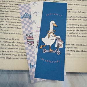 Silly Goose Bookmark: Booktrovert Gift, Book Club - Etsy