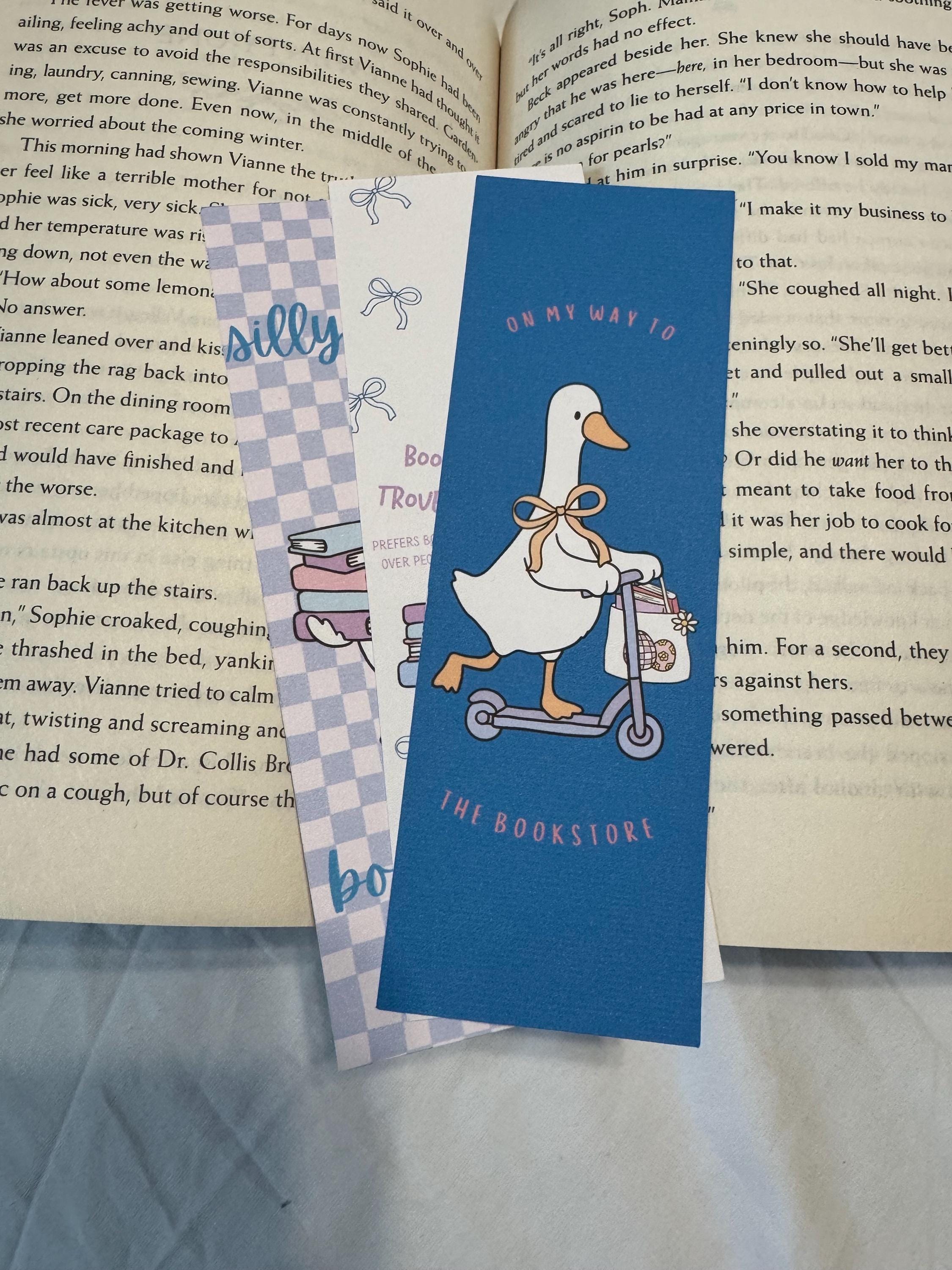 Silly Goose Bookmark: Booktrovert Gift, Book Club - Etsy