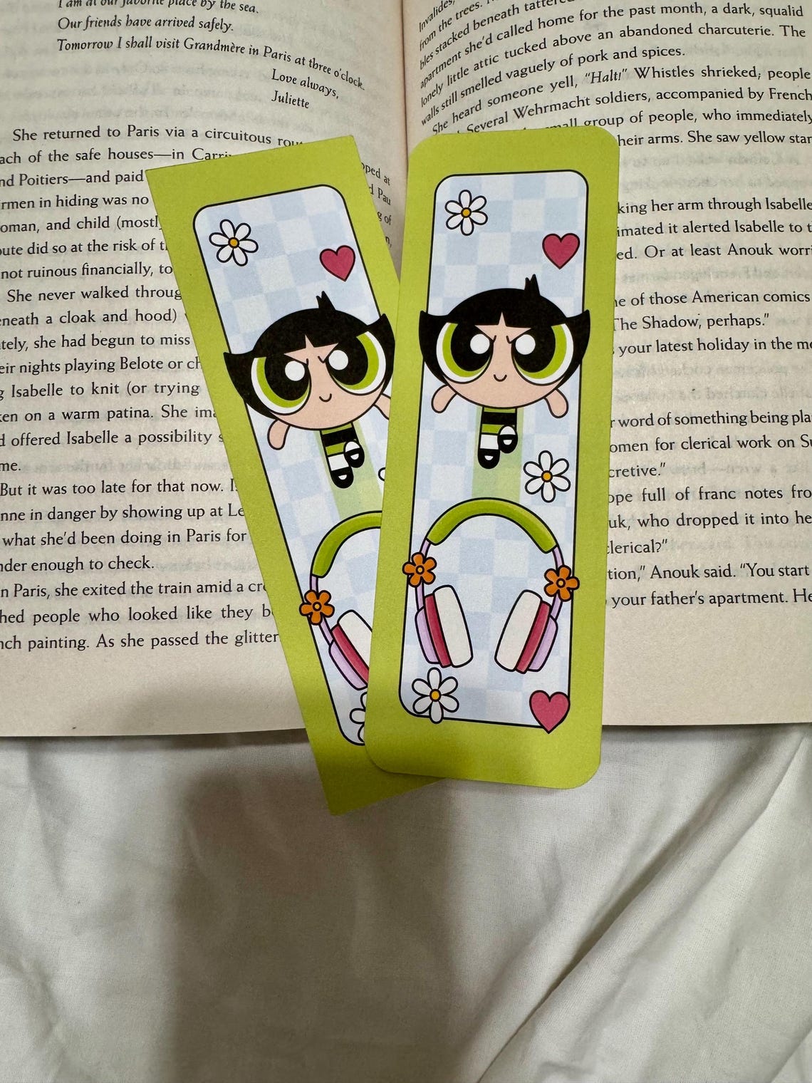 Powerpuff Girls Bookmarks: 90s Cartoon, Handmade - Etsy