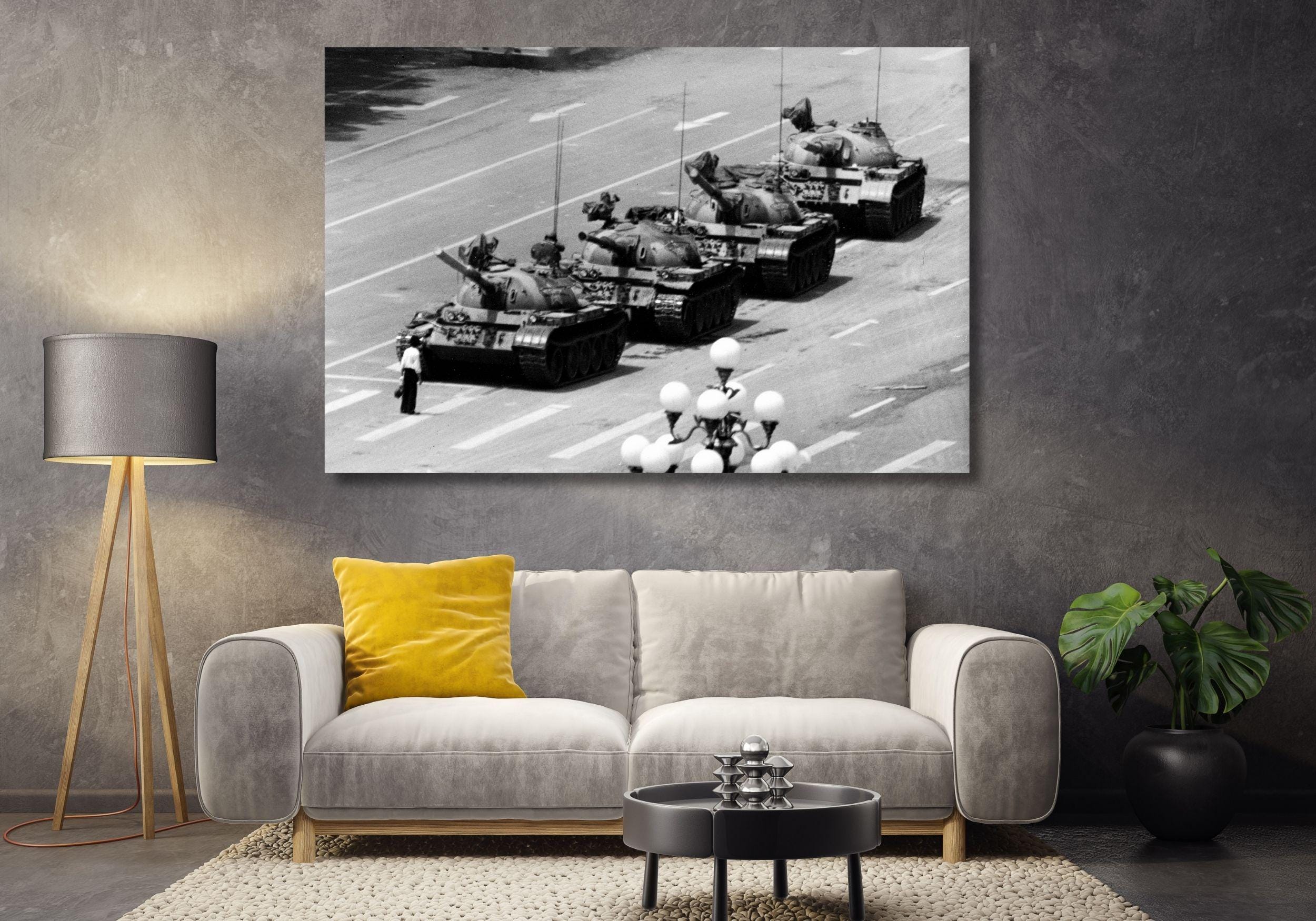 Tank Man Tiananmen Square 1989 Canvas Print Canvas Wall Art ,tank Man ...