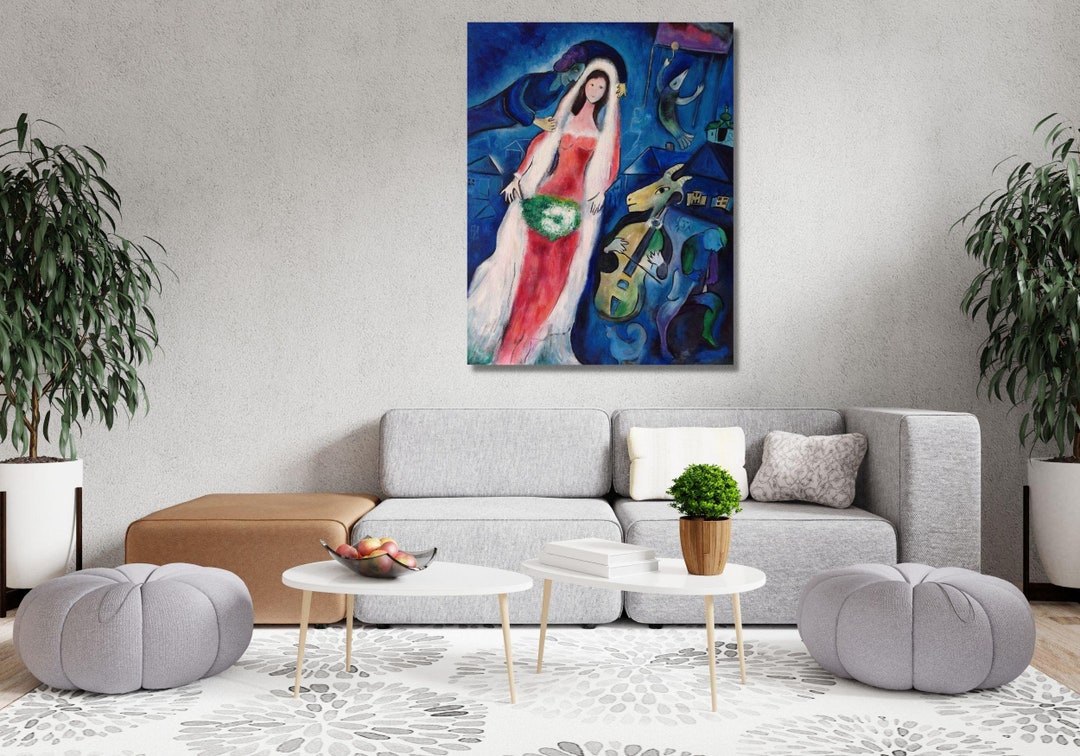 Marc CHAGALL Bride and Goat Canvas Wall Art,canvas Print Art,chagall La ...