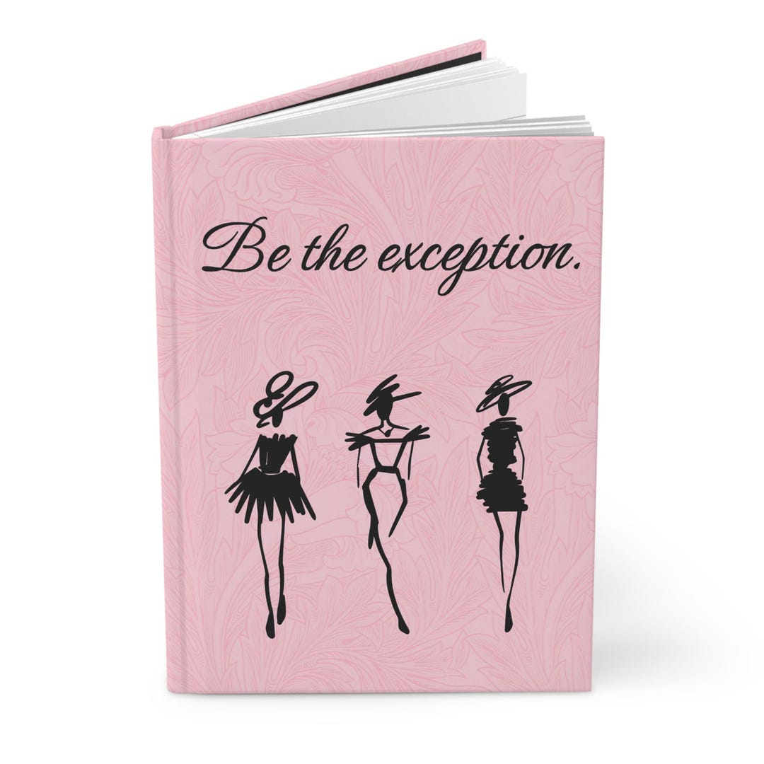 Stylish Pink Fashion Aesthetic Journal,matte Hardcover Journal, Pink ...