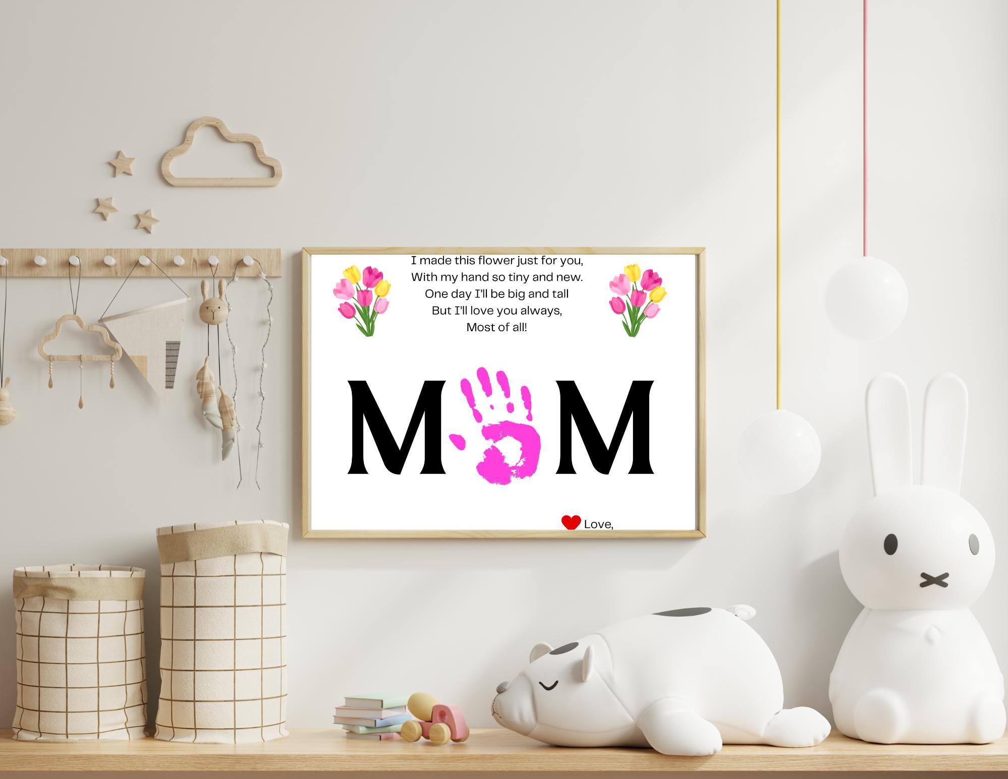 Mothers Day Handprint Printable, Mothers Day Handprint Craft, Mothers ...