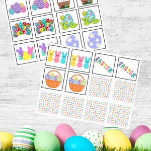 Fun Kids Matching Game Printable, Memory Match Activity for Easter ...