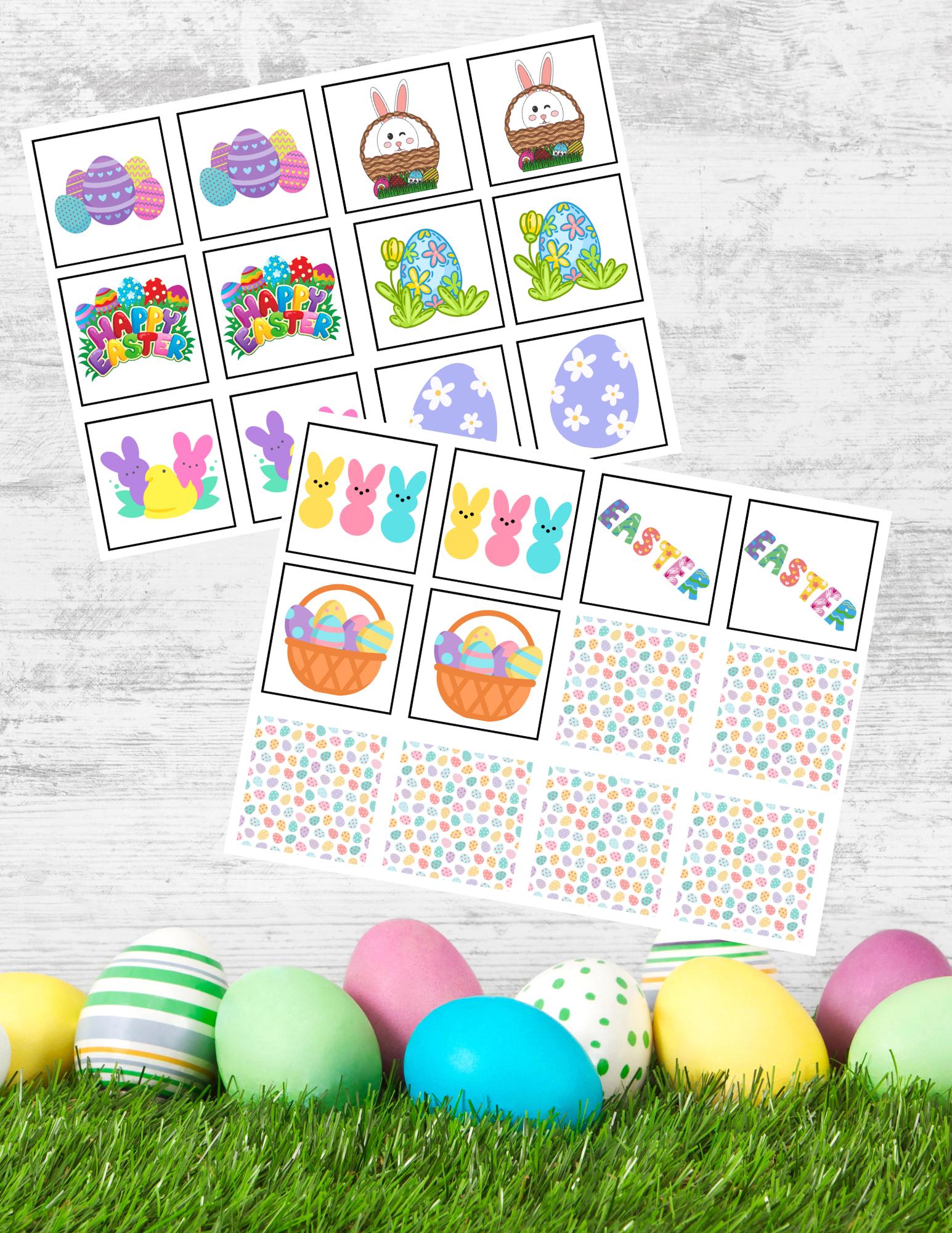 Fun Kids Matching Game Printable, Memory Match Activity for Easter ...