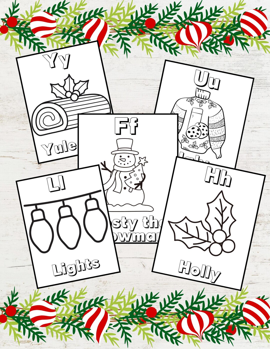 Abc's of Christmas Coloring Pages, Christmas Crafts, Christmas ...