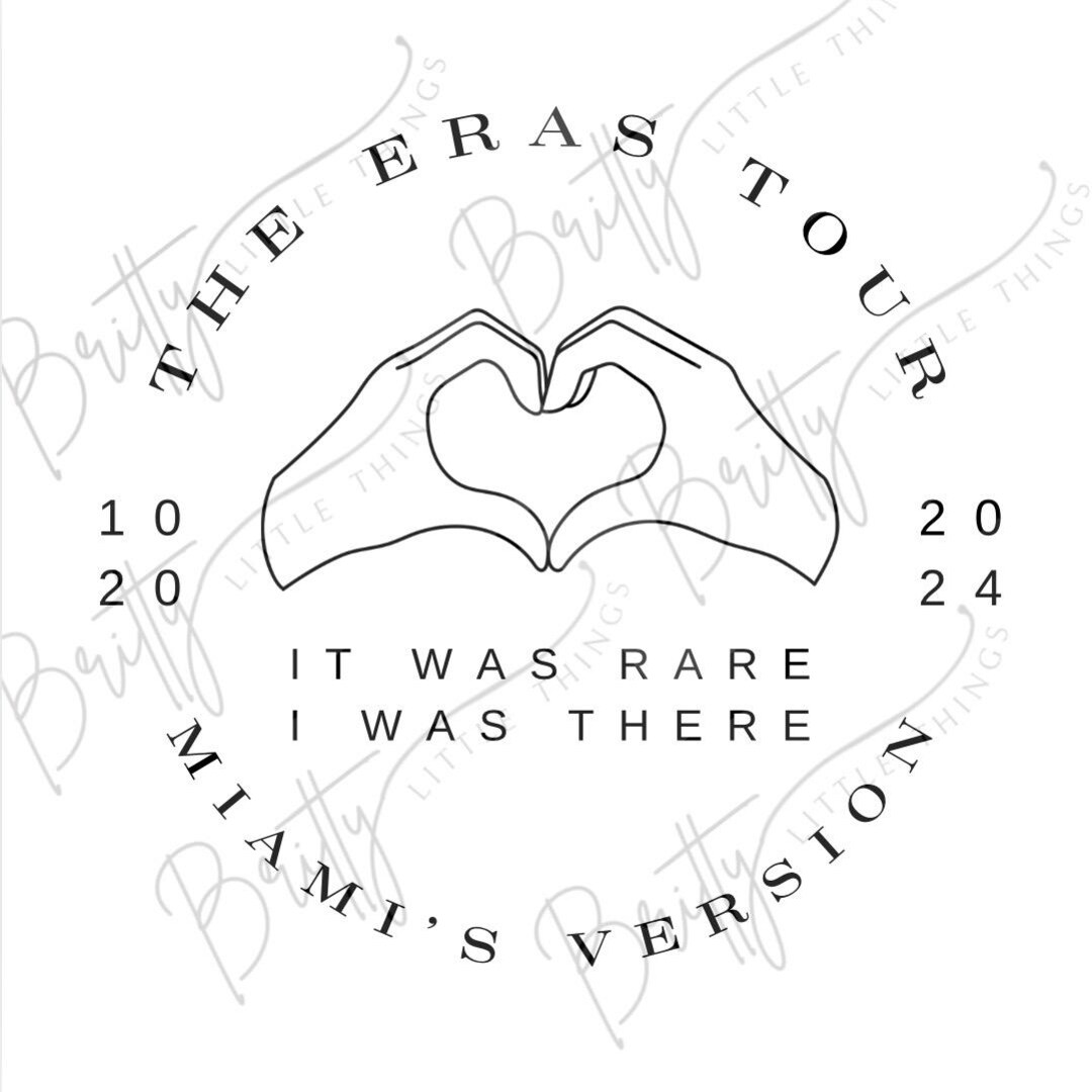 Miami Eras Tour 10-20 SVG PNG - Etsy